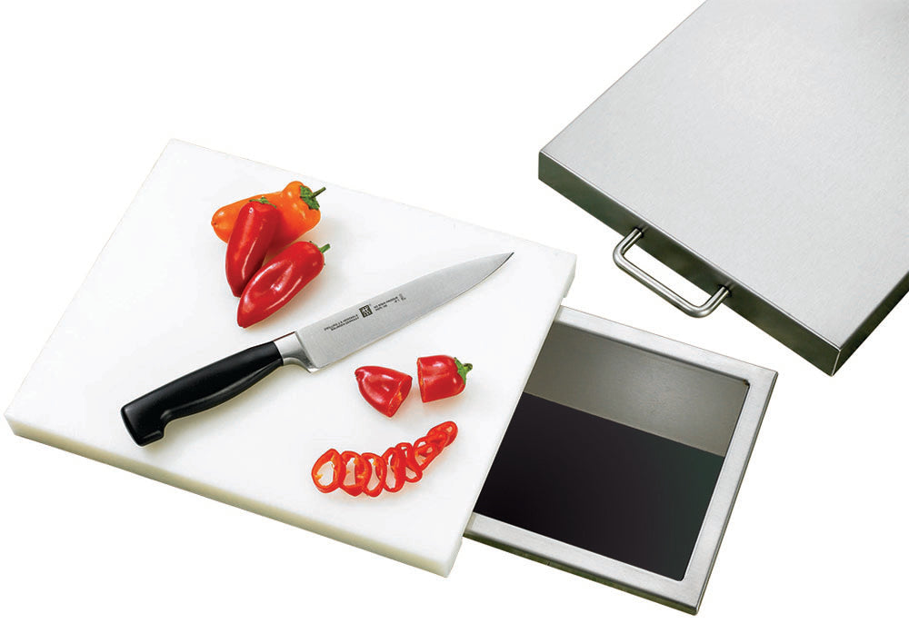 TrueFlame 14"x10" Trash Chute & Cutting Board with Lid - TF-TC-14-A ...