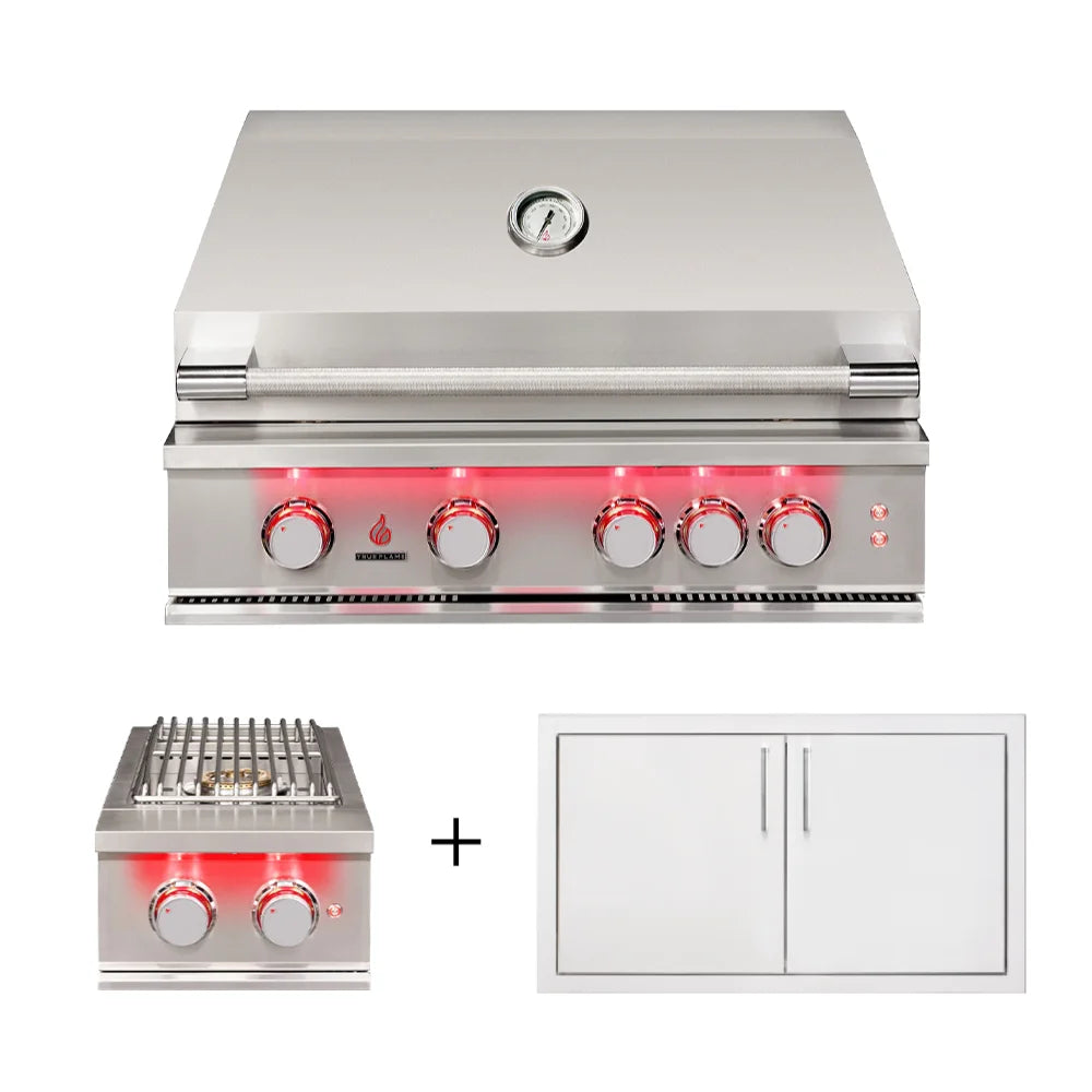 TrueFlame 3 Piece 32" Grill Outdoor Kitchen Package - TF3PGOKP-02 ...